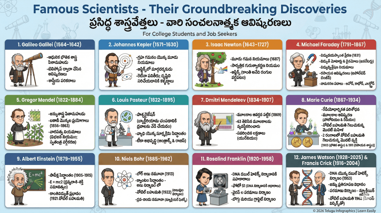 Scientists and Their Discoveries – Infographic